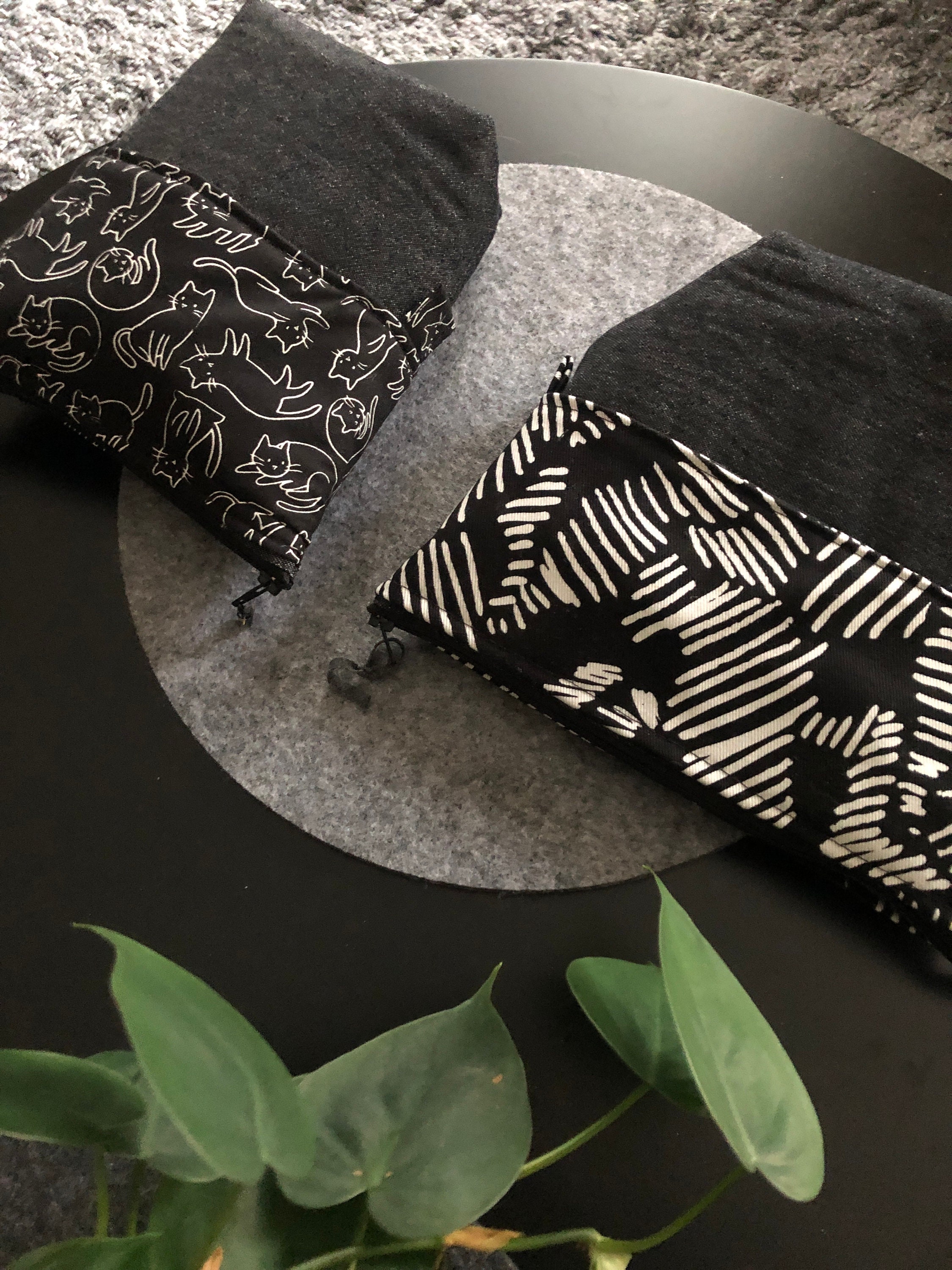 Canvas Pull Down Pencil Case Stand up Storage With Zipper - Etsy