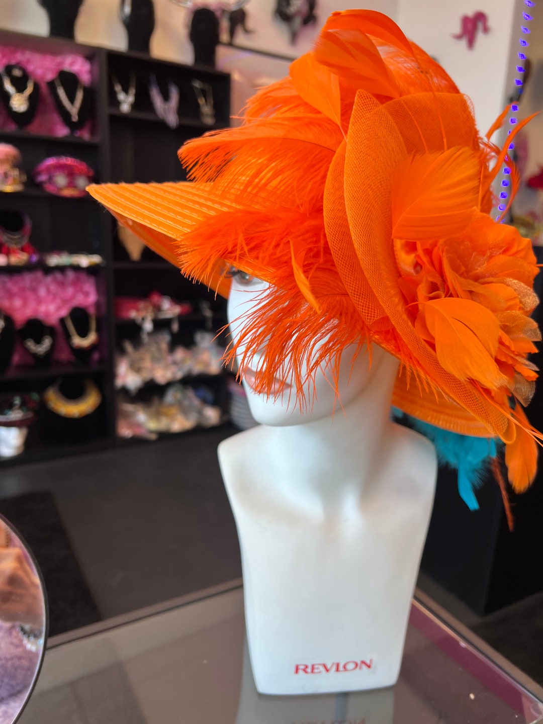 Orange Sun Hat - Etsy