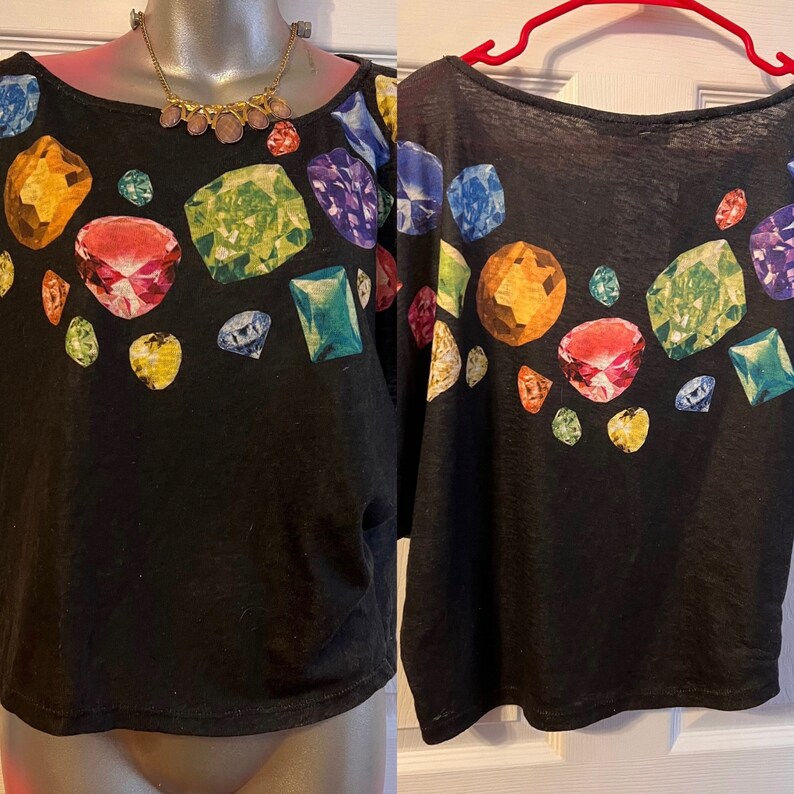 Medium Jewel Crop Top #320 - Etsy