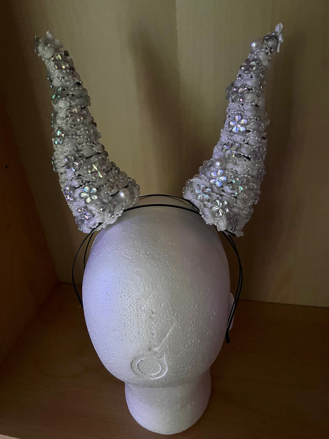 Pearl Horns Headpiece - Etsy