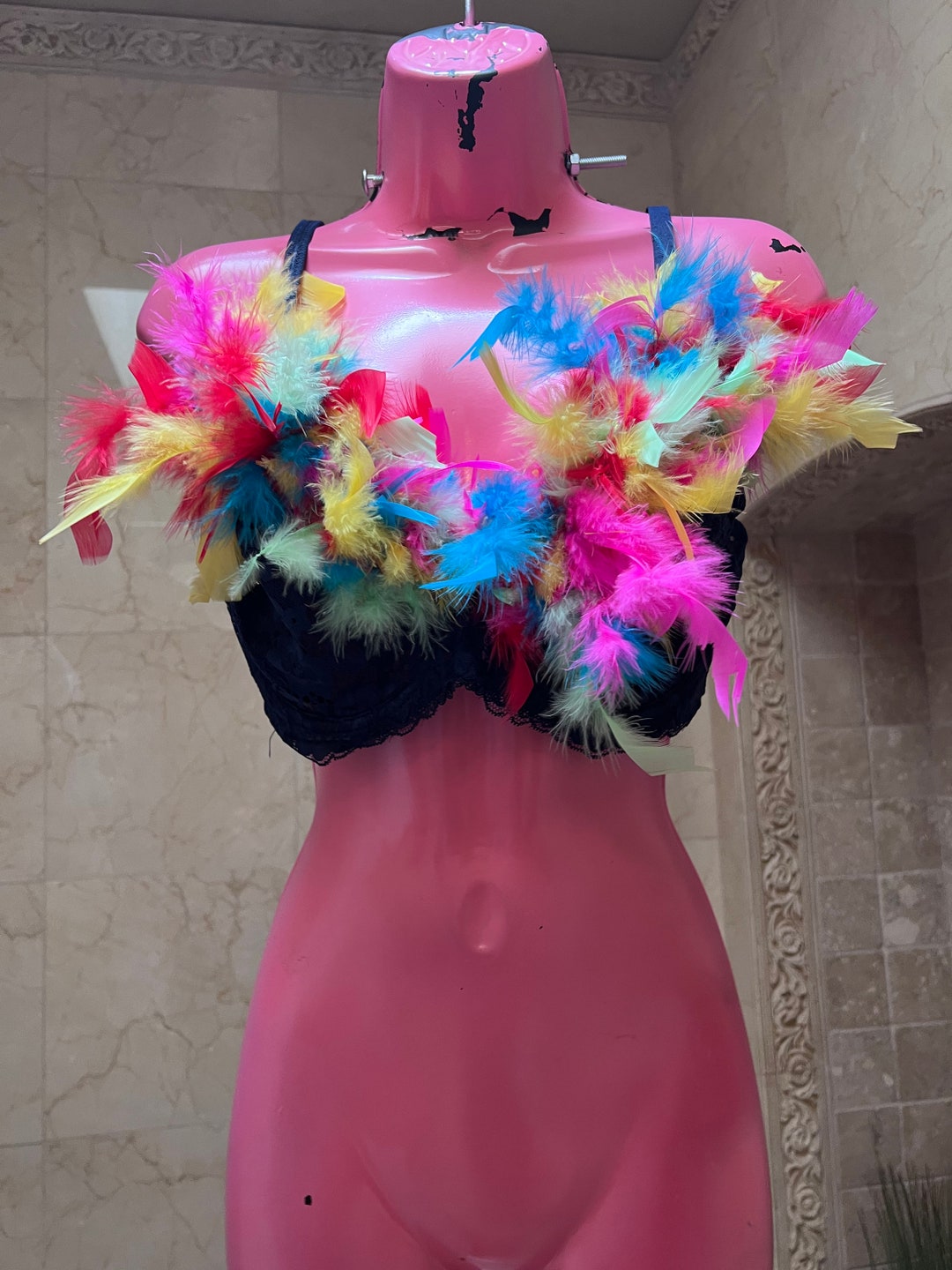 36dd Feather Bra - Etsy