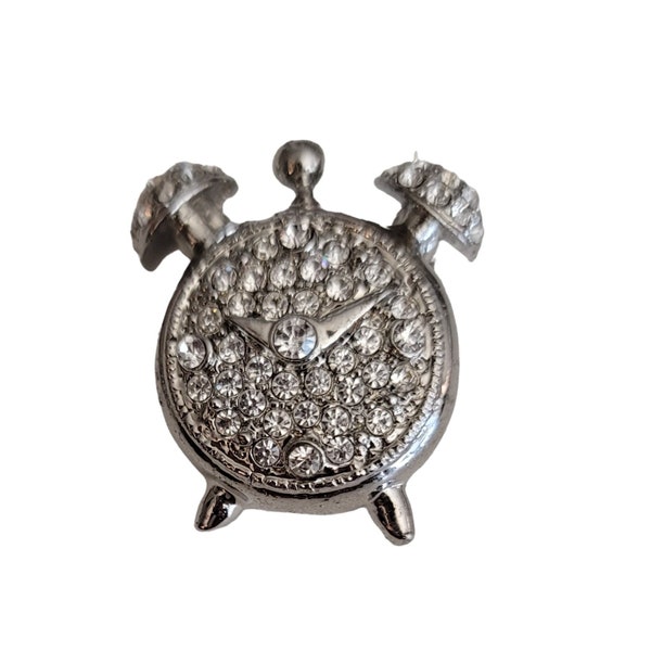 Vintage Rhinestone Alarm Clock - Etsy