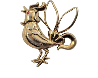 Trifari Rooster Pin - Etsy