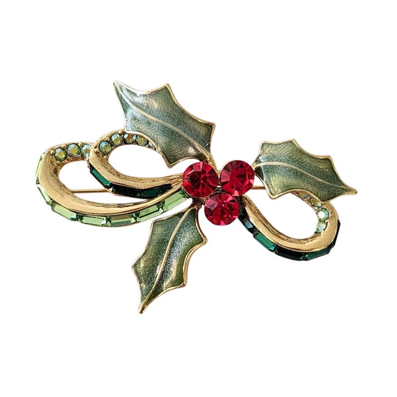 Holly Brooch - Etsy