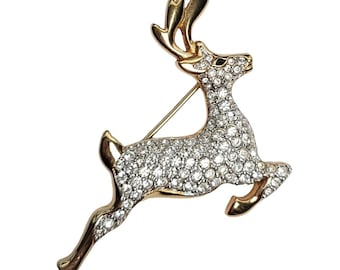 Swarovski Crystal Reindeer - Etsy