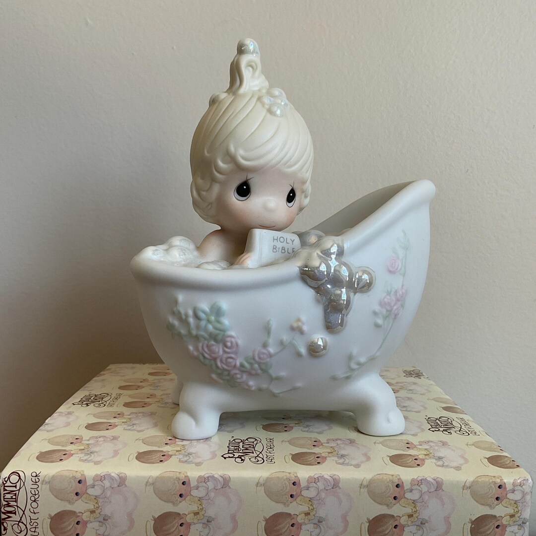 Precious Moments Figurine “he Cleansed My Soul” 1985 - Etsy
