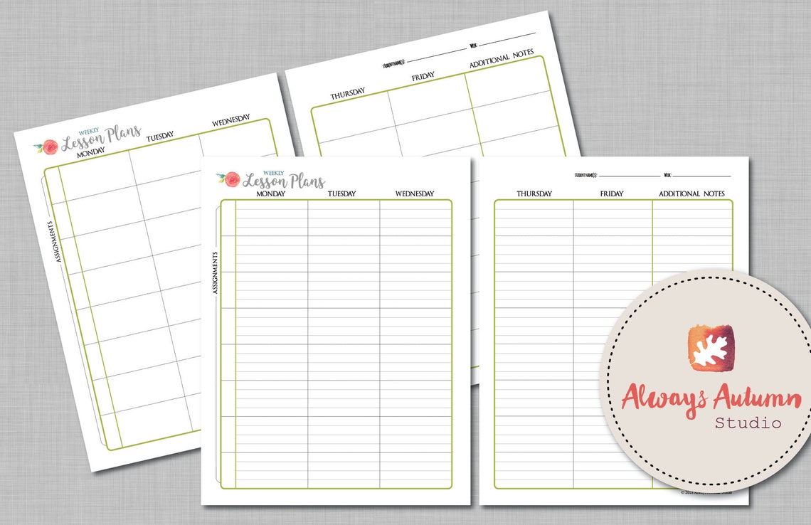 Editable Complete Homeschool Planner Perpetual Undated 20 - Etsy
