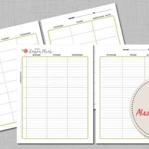 Editable Complete Homeschool Planner Perpetual Undated 20+ Page Tufted ...