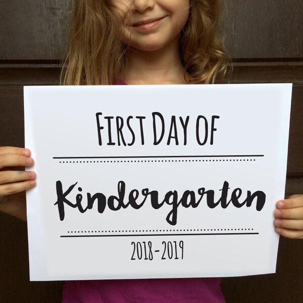 EDITABLE & Printable First Day of School Sign All Grades Preschool ...