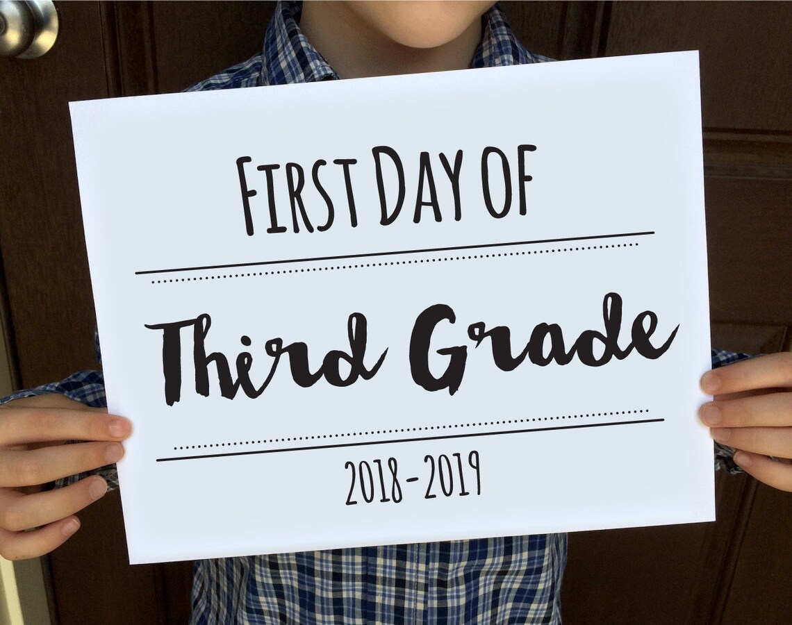 EDITABLE & Printable First Day of School Sign - All Grades - Preschool ...