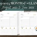 8 Subject Assignment Homeschool Planner - Month at a Glance - 2023-2024 ...