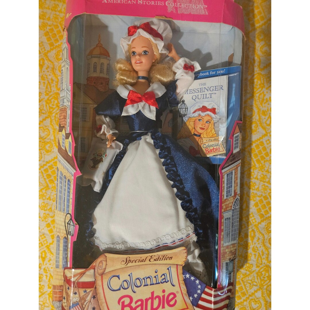 Colonial Barbie in Box 1994 Vintage American Stories Collecton - Etsy