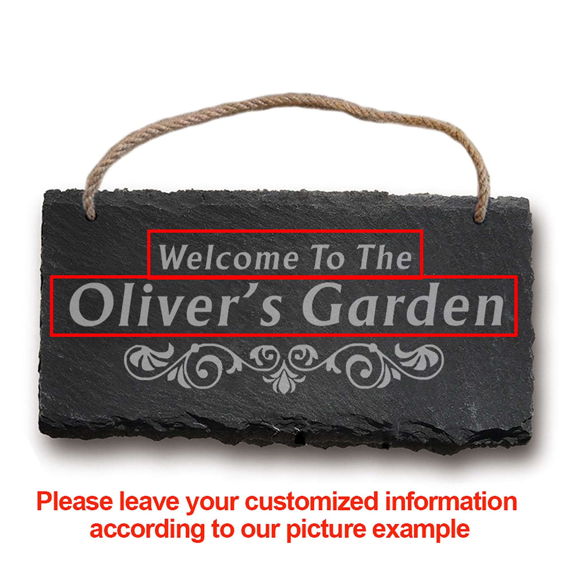Personalised Garden Sign Plaques Custom House Signs Outdoor Decoration ...