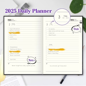 2025 Diary A5 Page a Day Personalised Academic Diary 2025 Planner ...
