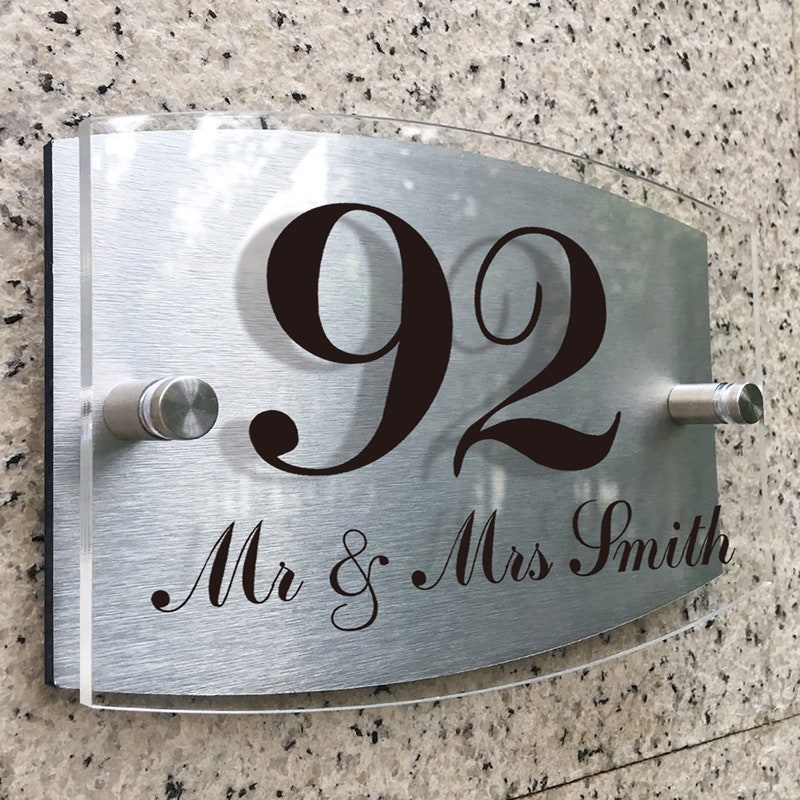 Door Number With Road - Etsy UK