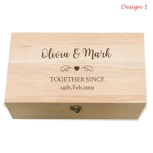 Personalised Wedding Keepsake Box/memory Box Box | Wedding Gift for ...
