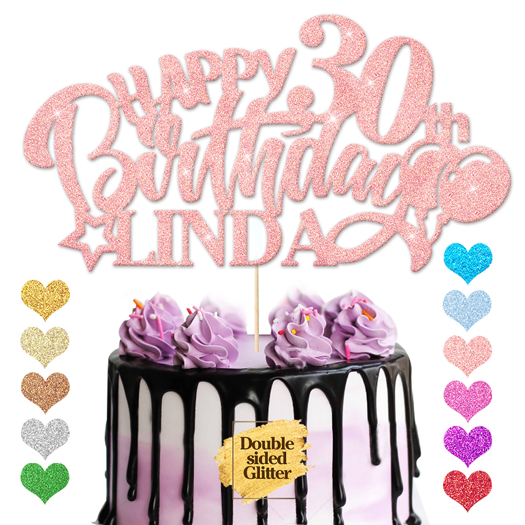 Personalised Happy 30th Birthday Cake Topper Custom Any Name Etsy personalised-happy-30th-birthday-cake-topper-custom-any-name-etsy