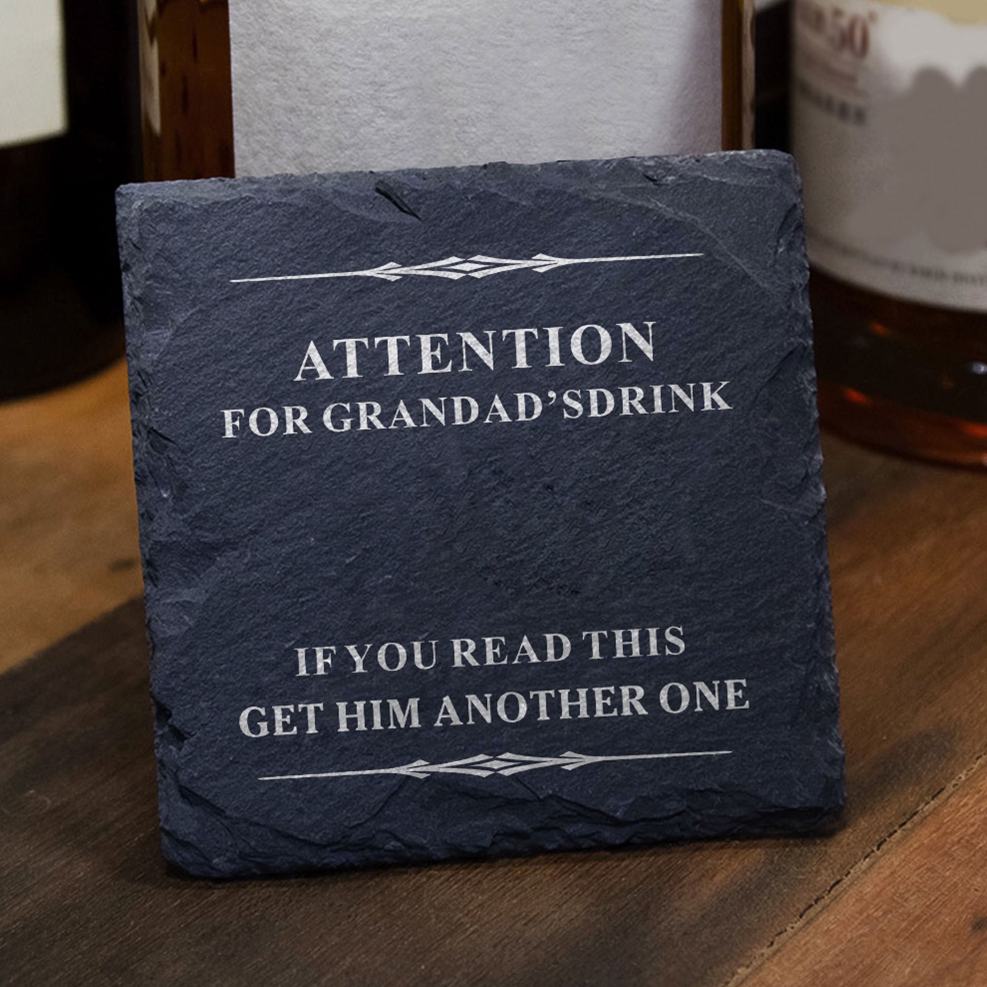 Personalised Funny Coaster for Dad Grandad Gift for Father | Etsy