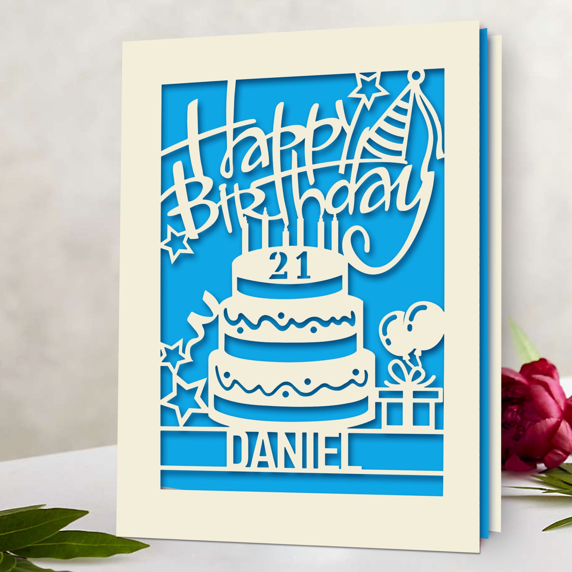 Personalised Happy Birthday Card Custom Happy Birthday Gift - Etsy UK