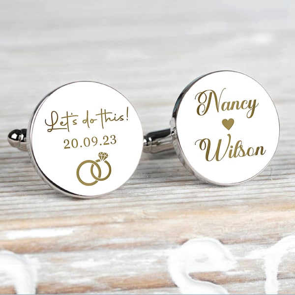 Mens Personalized Cufflinks - Etsy