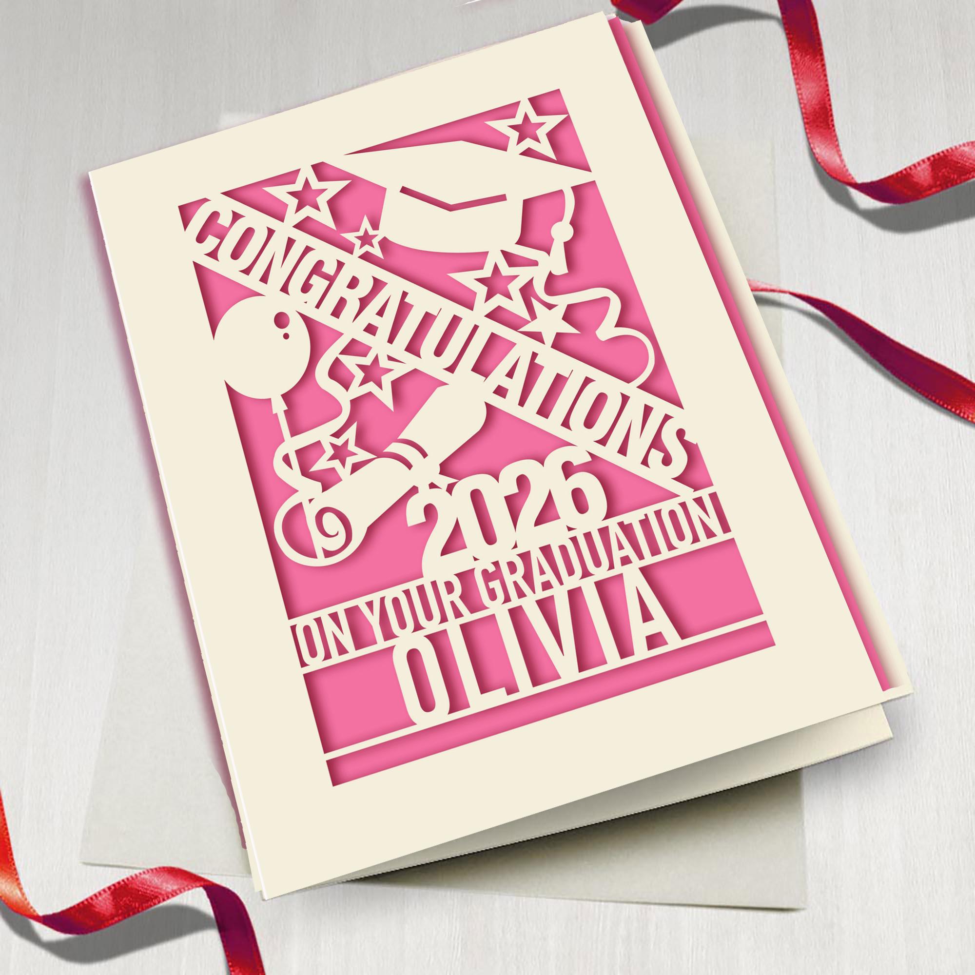 Personalised Graduation Card for Him Her Daughter Son Graduates ...