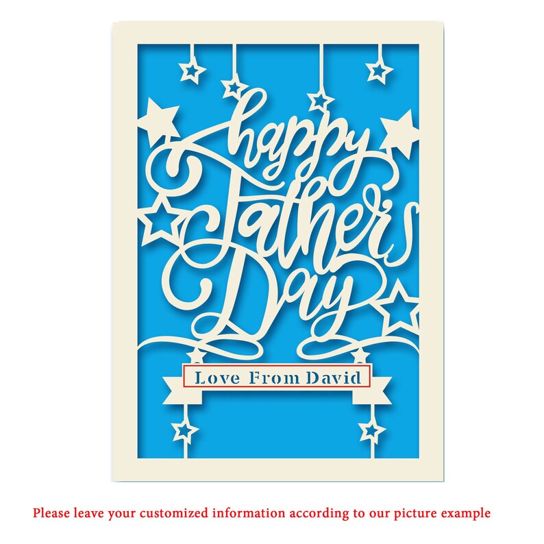 Personalised Fathers Day Card Custom Happy Father's Day - Etsy UK