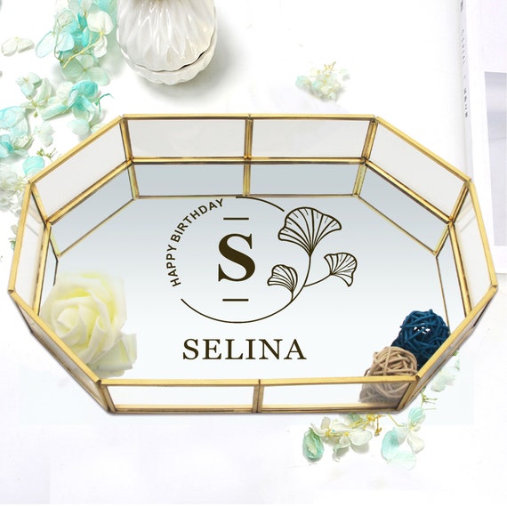 Personalised Mirrored Tray Engraved Gold Vanity Tray Perfume Tray Candle Tray for Vanity Dresser Bathroom Bedroom Custom Gift for Her Wife Etsy UK