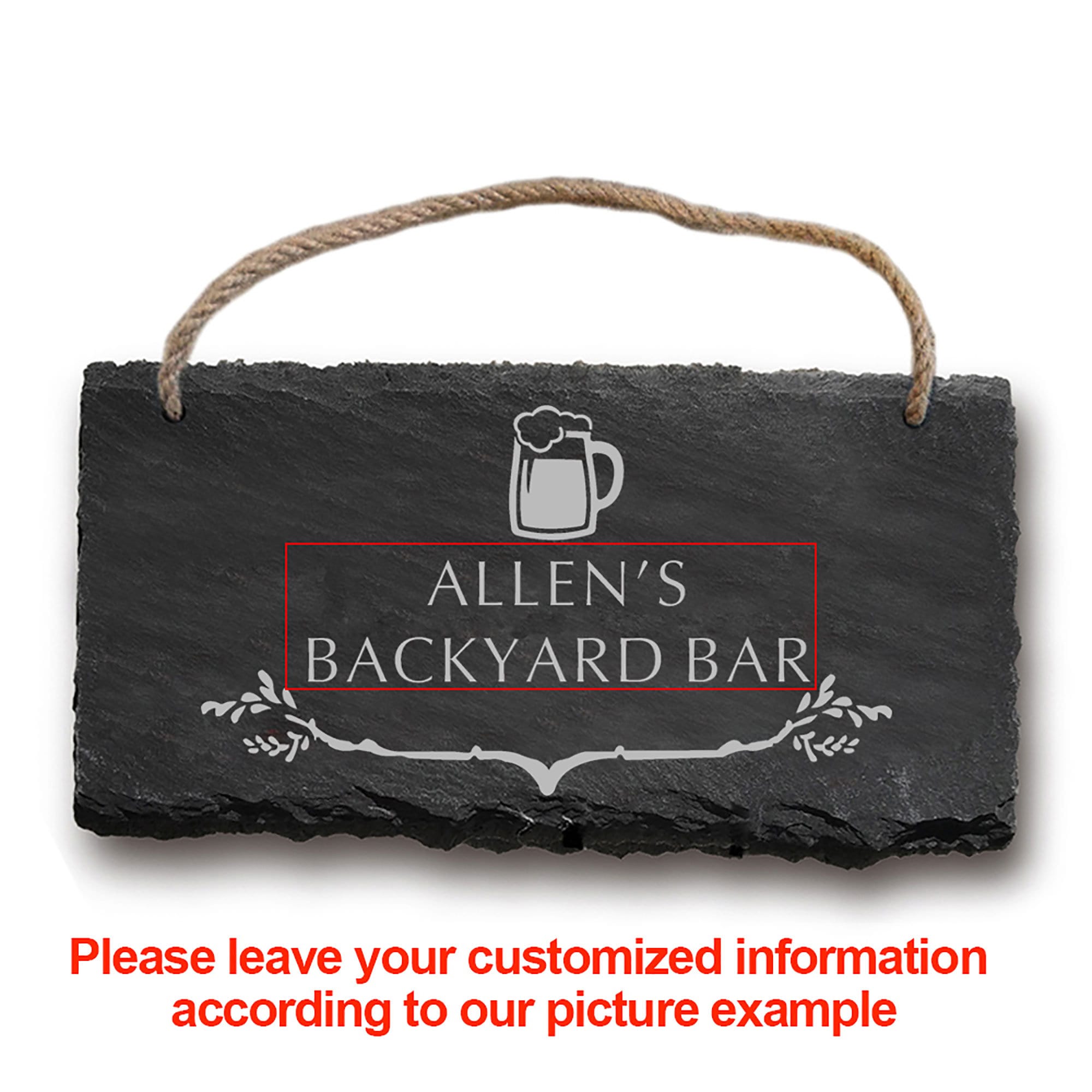 Personalised Backyard Bar Sign Garden Bar Sign Slate Sign - Etsy UK