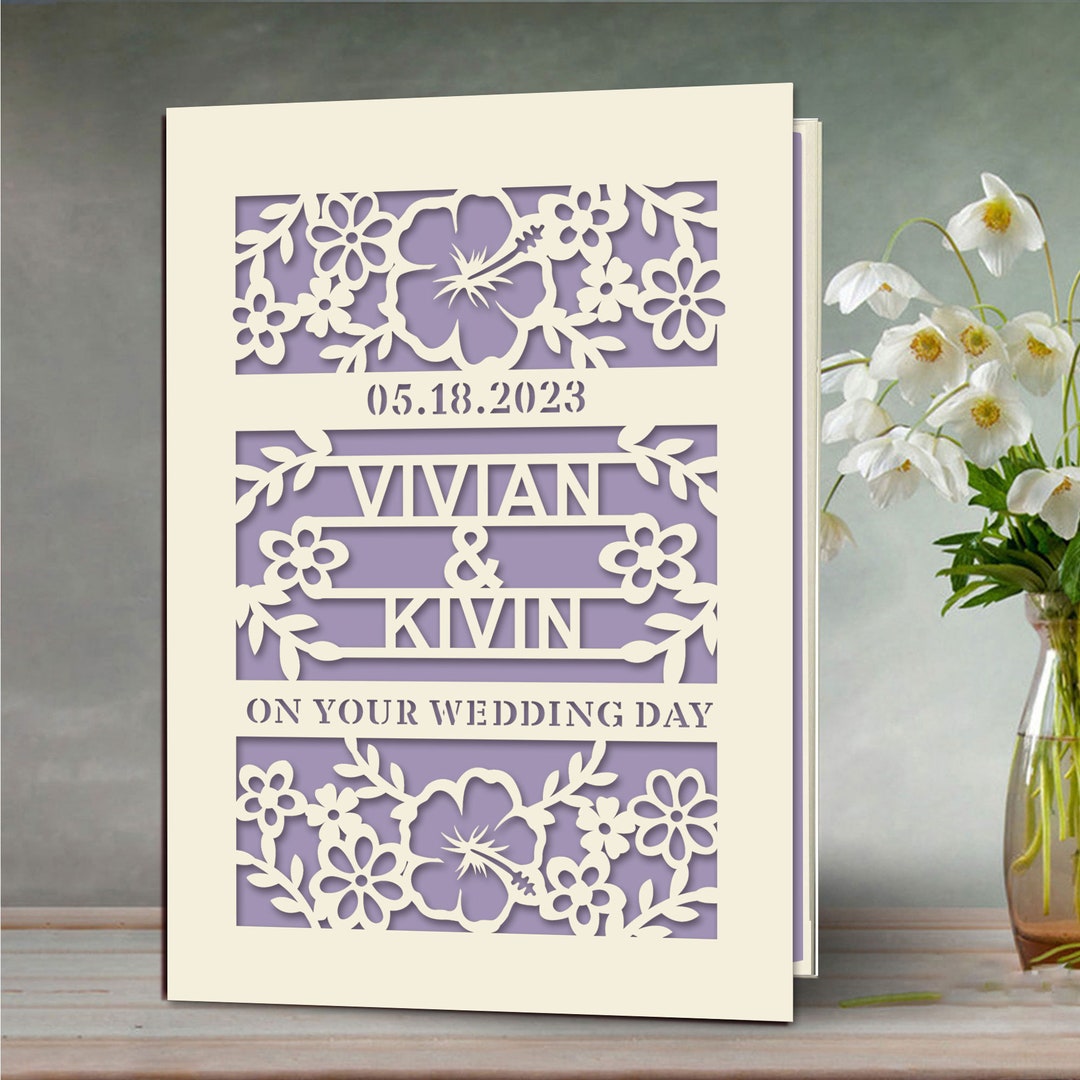Personalised Wedding Card for Lover Couples Wedding Greeting Card Gifts ...