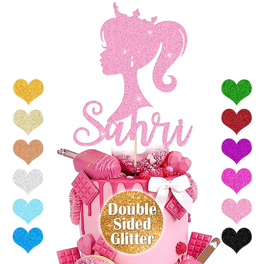 Personalised Cake Topper for Girls Happy Birthday Caketopper With ...