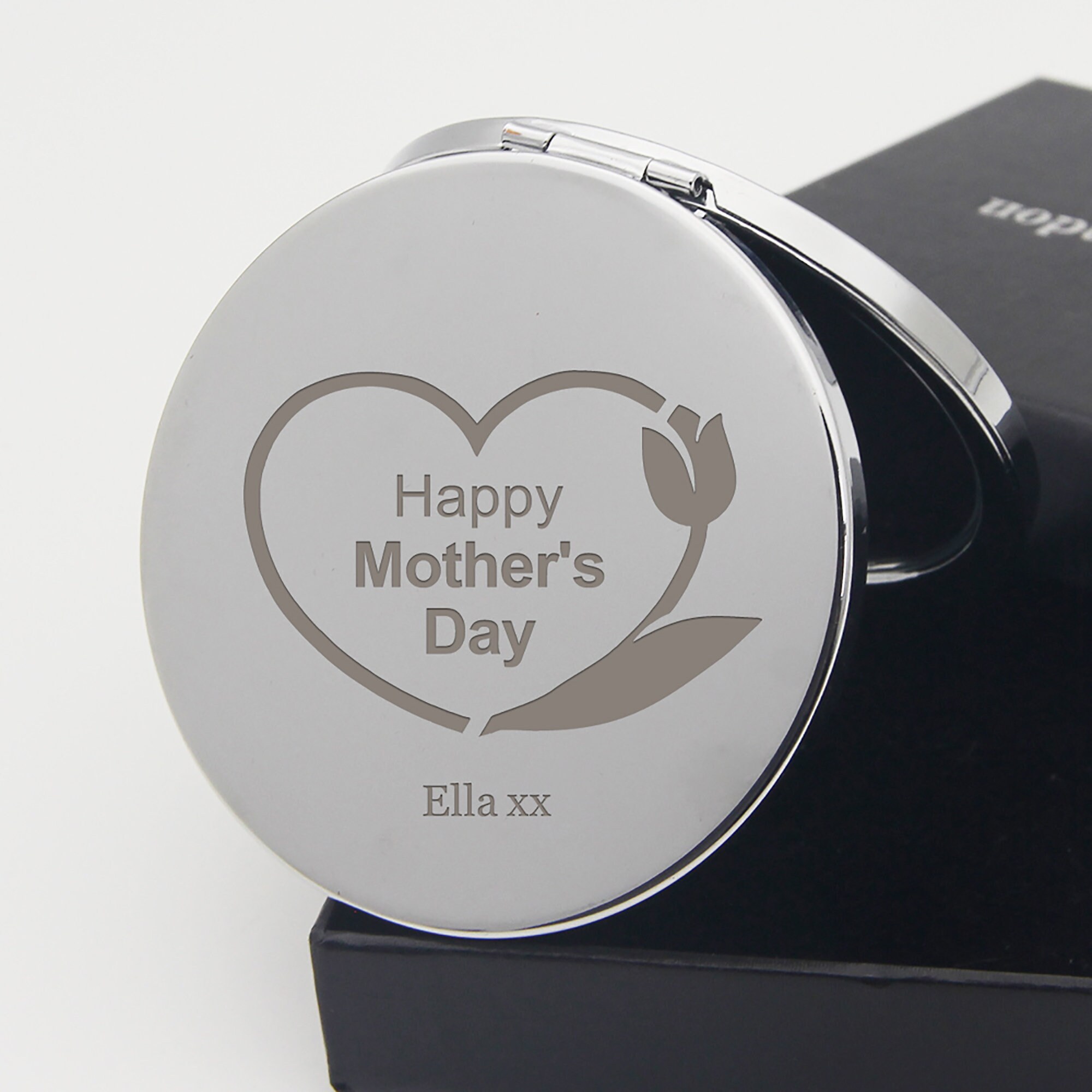 Personalised Mirror | Laser Engraved Compact Mirror With Handbag ...