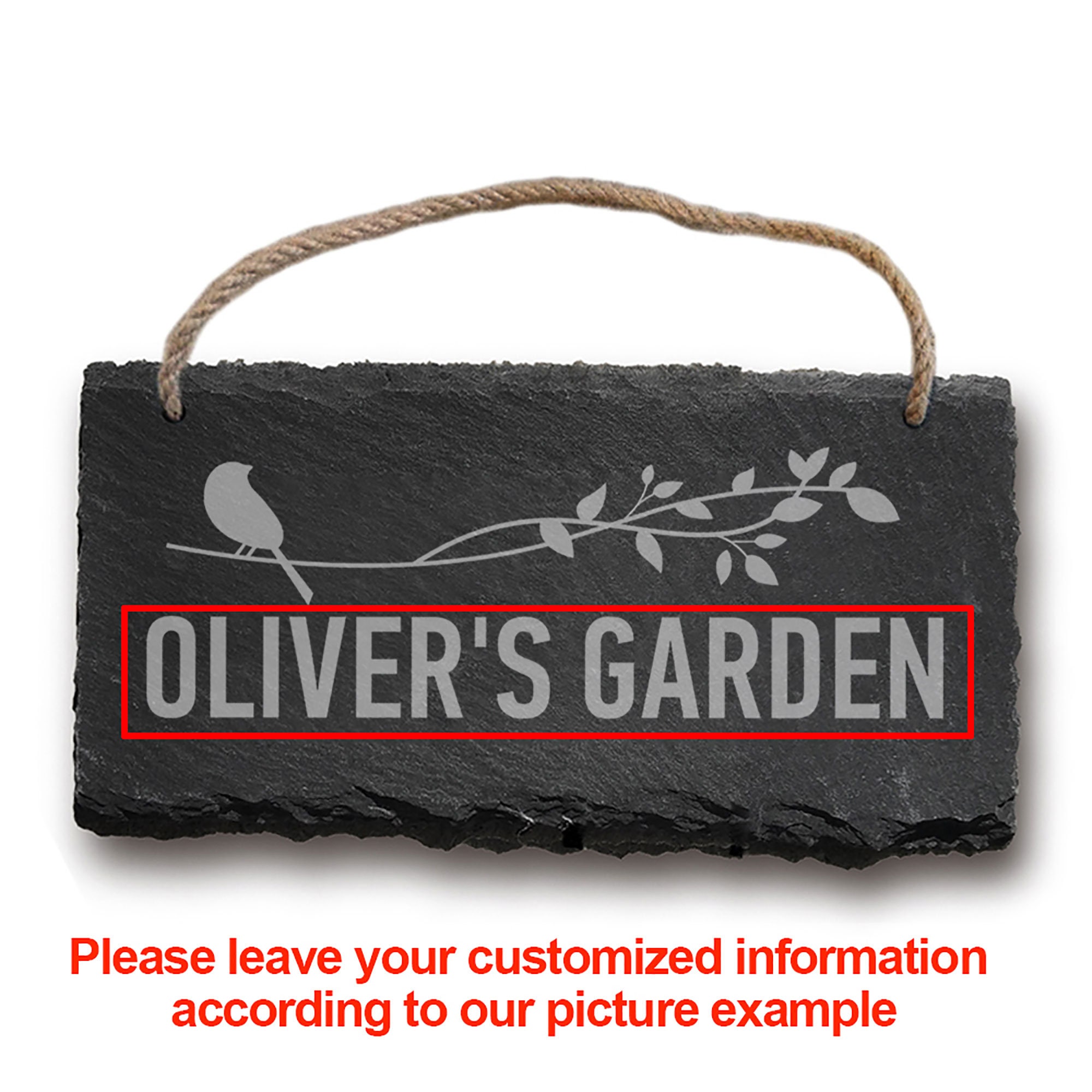 Personalised Garden Sign Plaques Custom House Signs Outdoor | Etsy