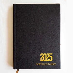 2025 Diary A5 Page a Day Personalised Academic Diary 2025 Planner ...