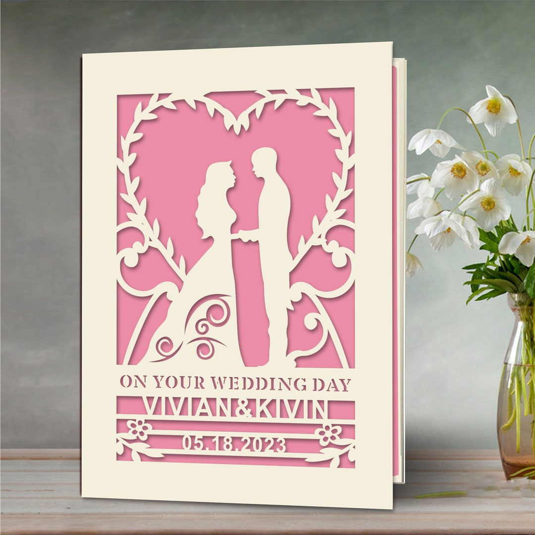 Personalised Wedding Anniversary Card Wedding Cards Gifts for Lover ...