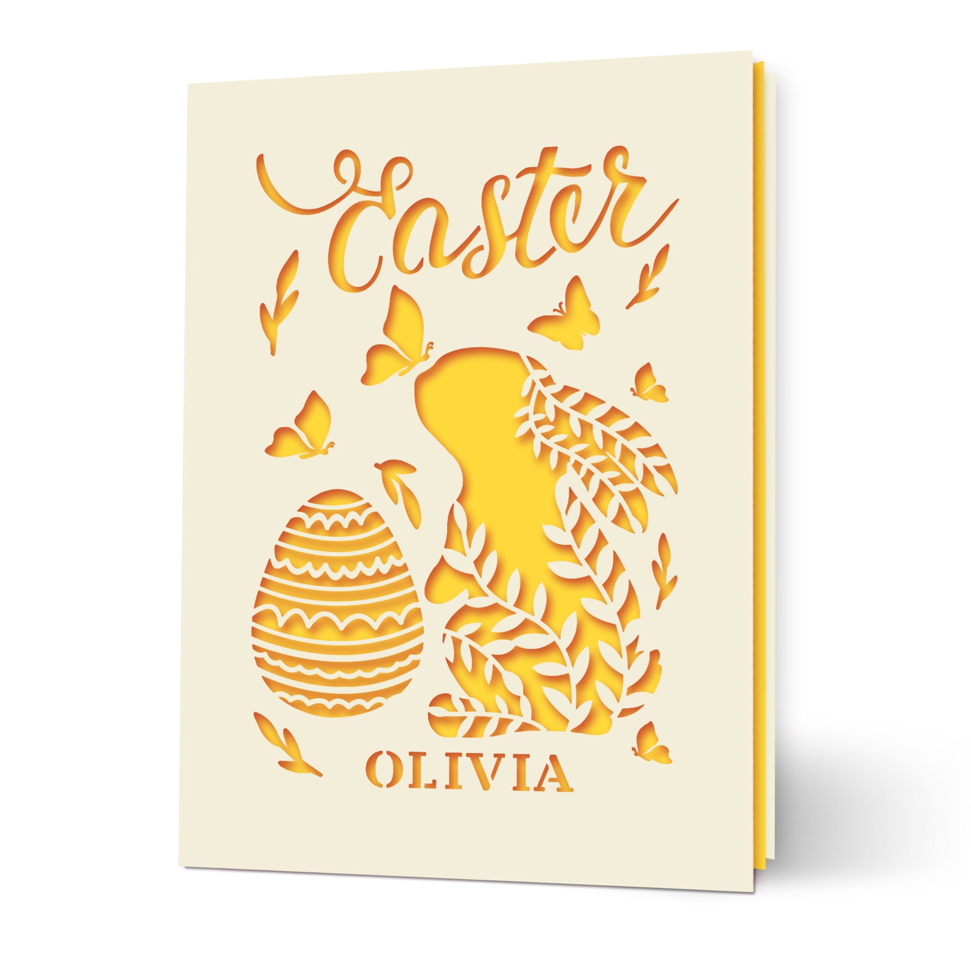 Personalised Happy Easter Card for Her Custom Easter Card for Him ...