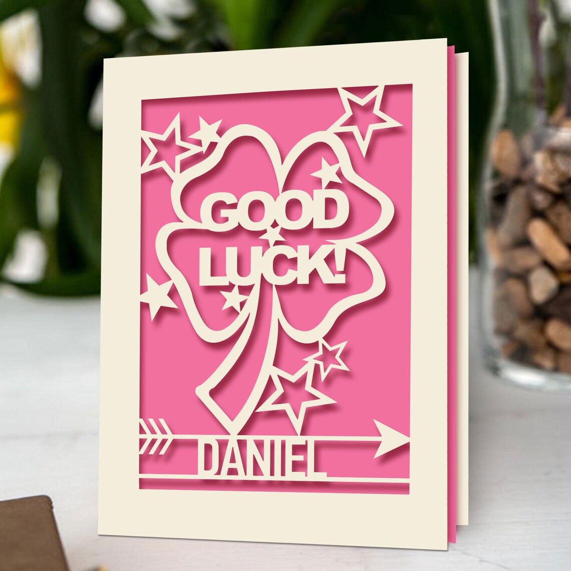 Personalised Congratulation Cards Custom Good Luck Greeting Cards With ...
