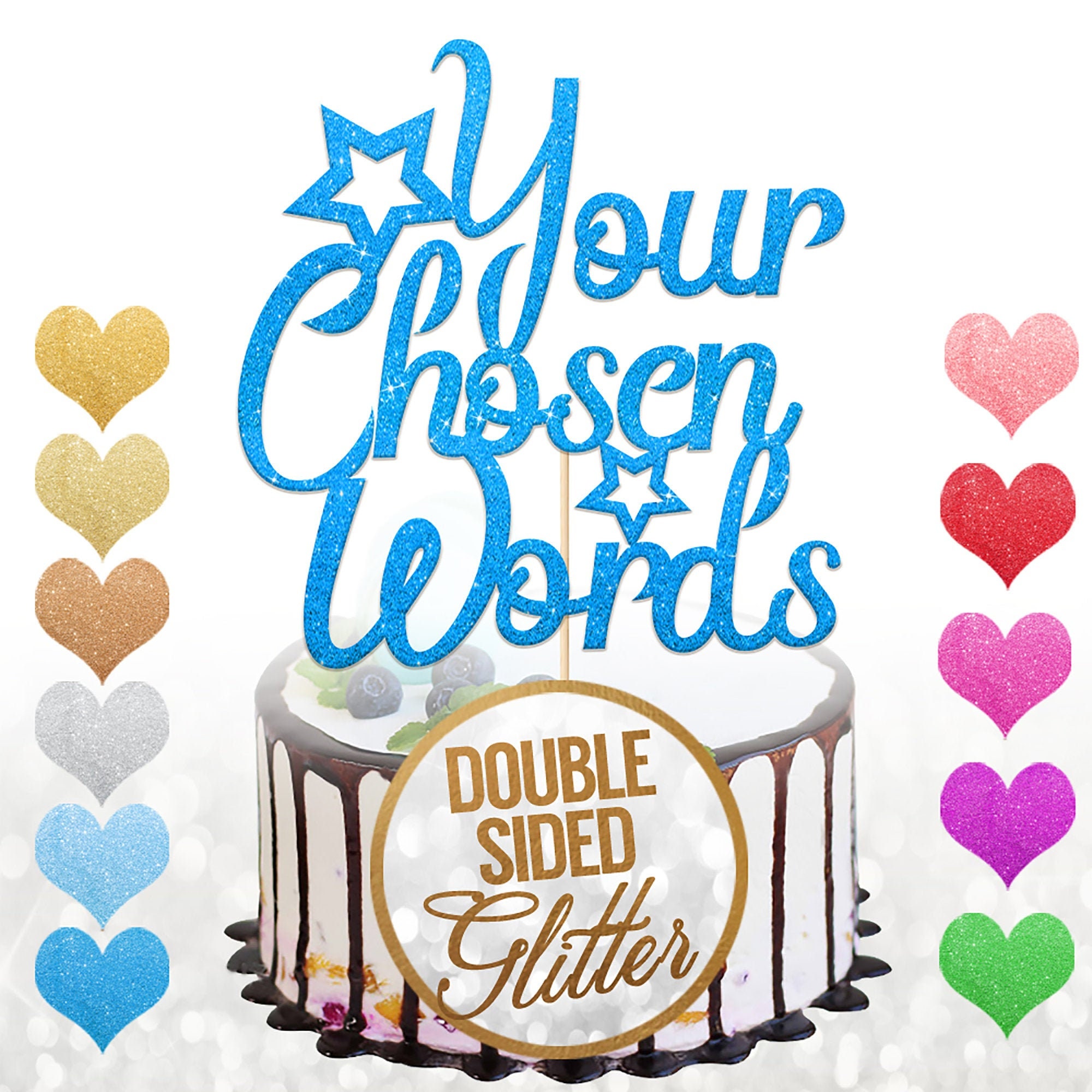 Personalised Cake Topper Any Word Customised Name Custom - Etsy