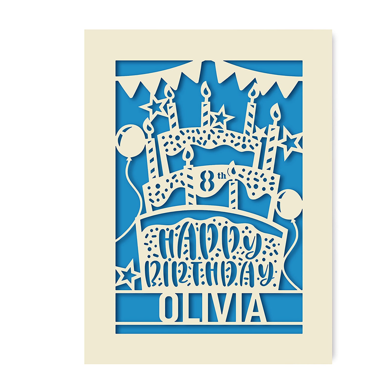 Personalised Birthday Card Custom Happy Birthday Gift for Her - Etsy UK