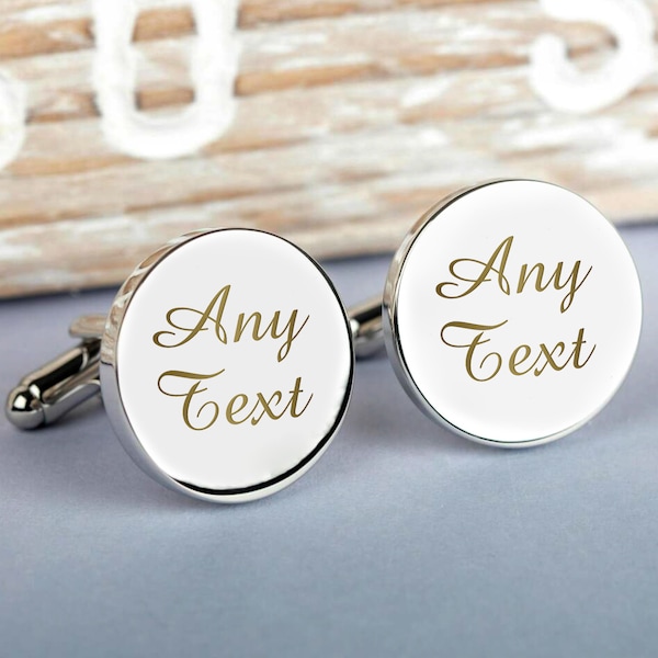 Engraved Cufflinks - Etsy