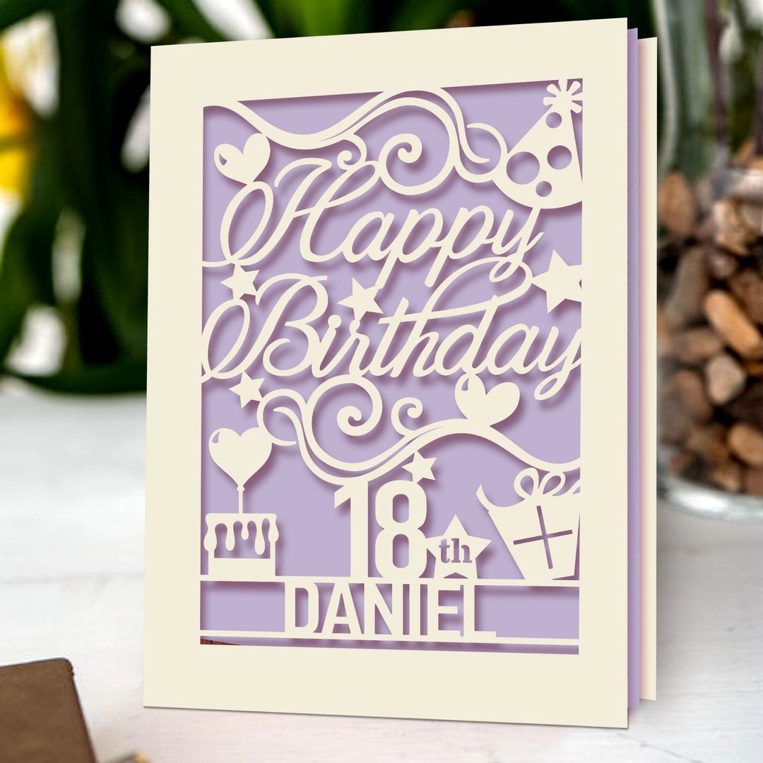 Personalised Happy Birthday Cards Custom Birthday Cards for Girls Boys ...