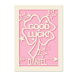 Personalised Congratulation Cards Custom Good Luck Greeting Cards With ...
