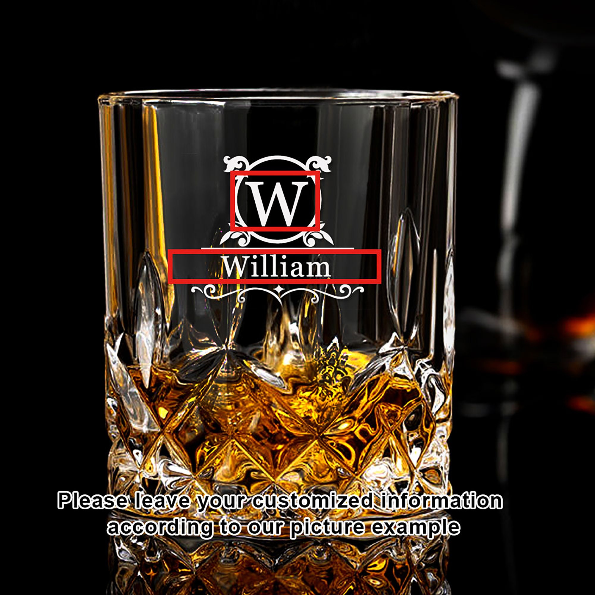 Personalised Engraved Whiskey Tumbler Glass 7oz Fathers Day Etsy Uk