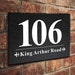 Personalised Natural Slate House Gate Sign Plaque Door Number ...