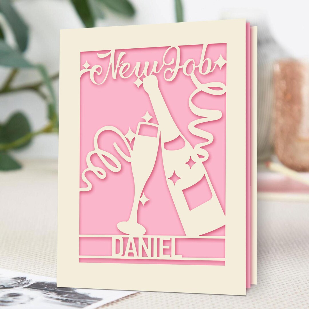 Personalised Congratulation New Job Card Custom Well Done Greeting ...