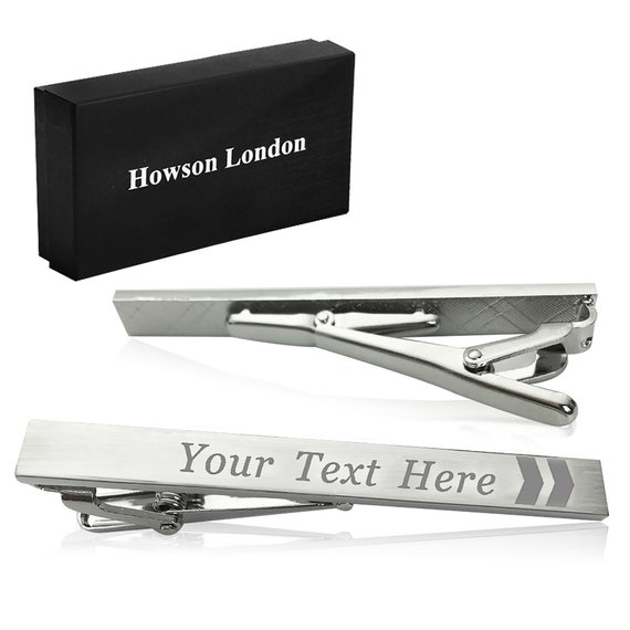 Personalised Tie Clips Pin for Men Engraved Exquisite - Etsy