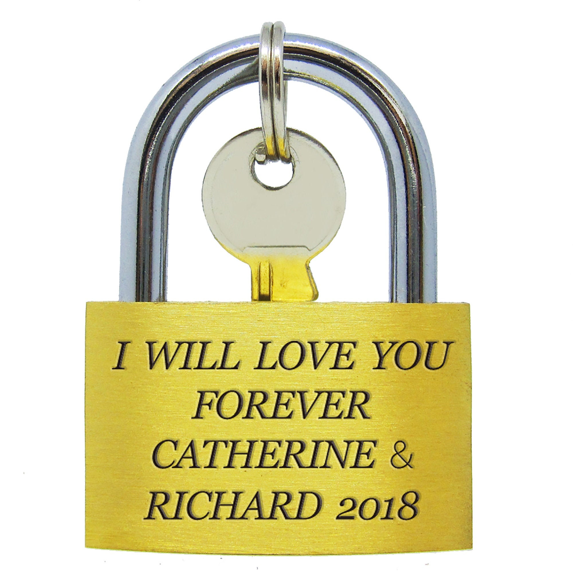 Personalised Padlock Wedding Annivesary Gift Present Love Lock - Etsy UK