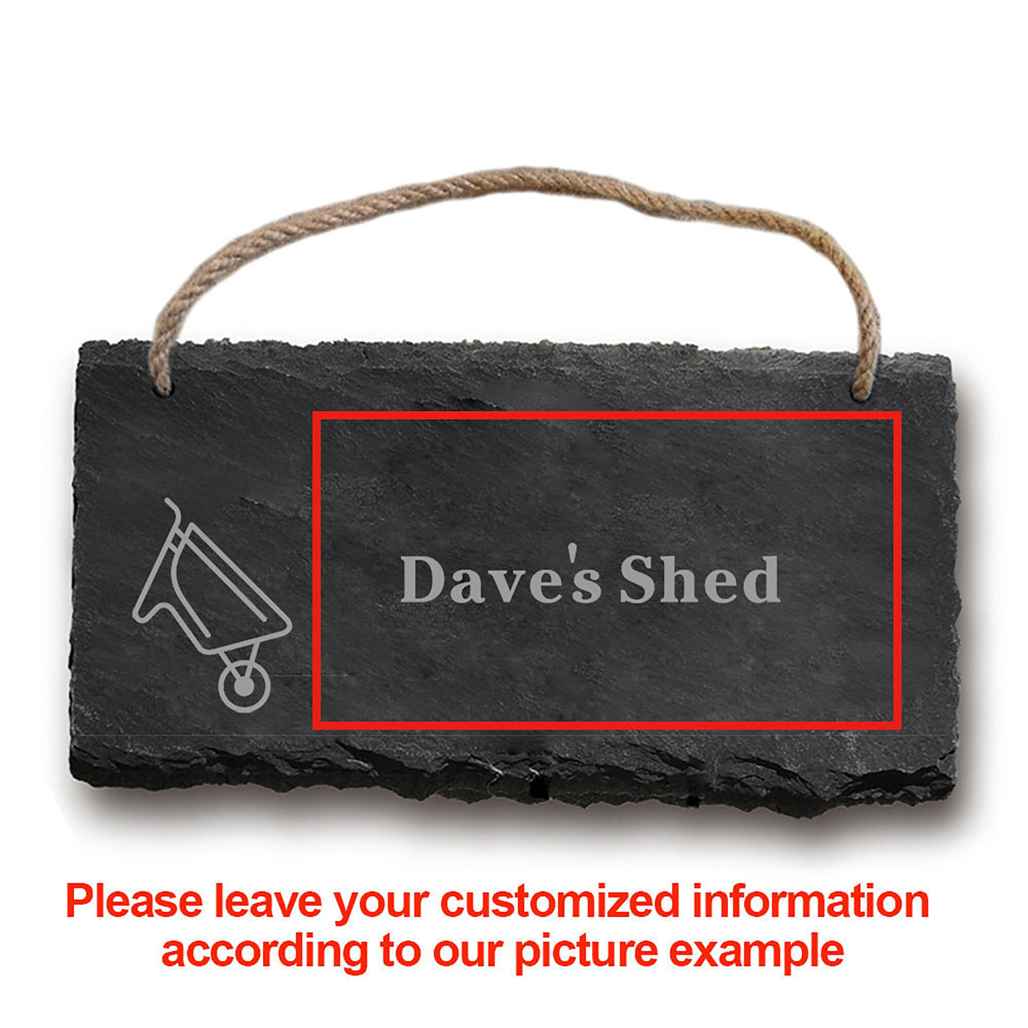 Personalised Slate Sign Garden Ornaments Outdoor Garden - Etsy UK