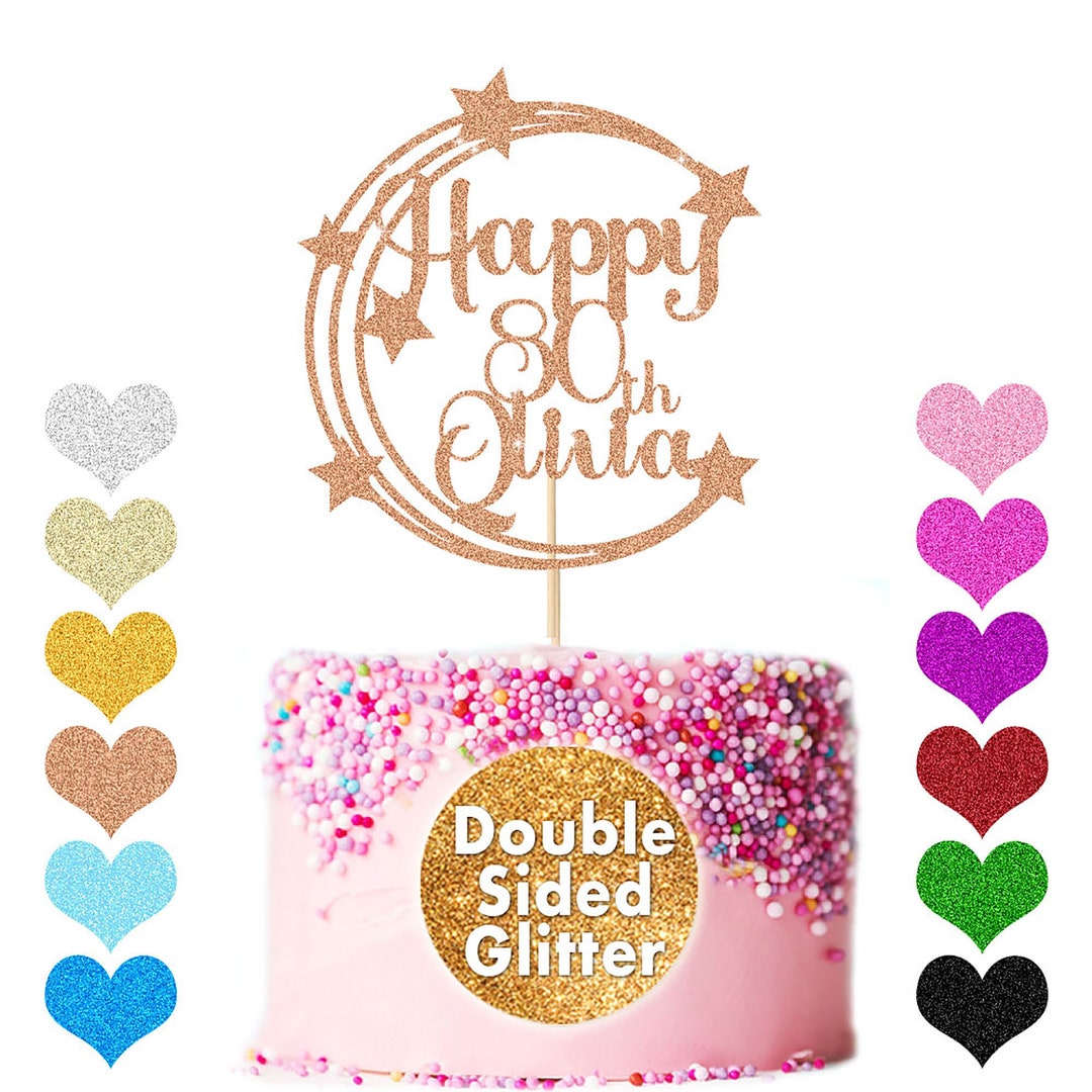Personalised Happy Birthday Cake Topper Birthday Cake Toppers Gifts ...