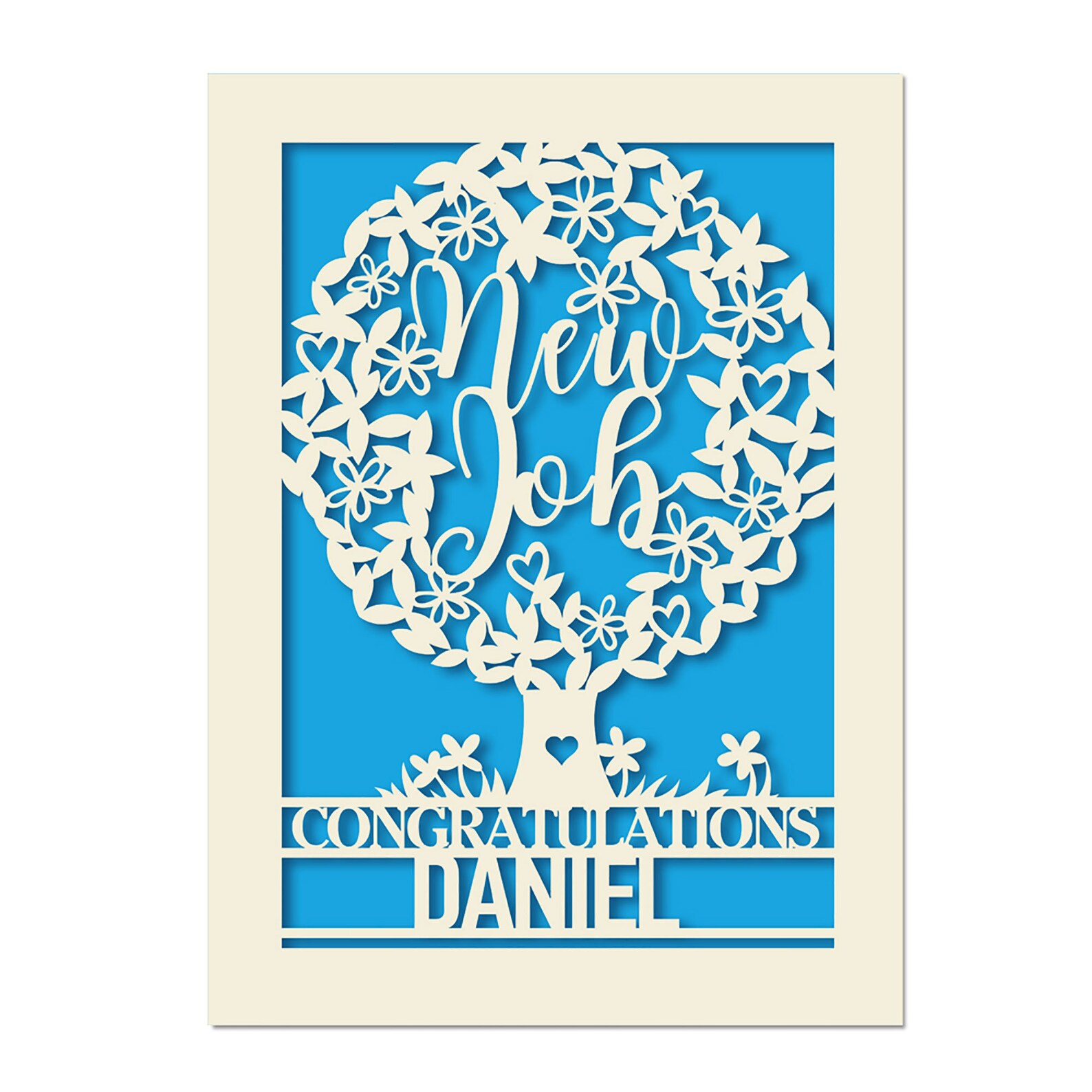 Personalised Congratulation New Job Card Custom Greeting Cards - Etsy UK