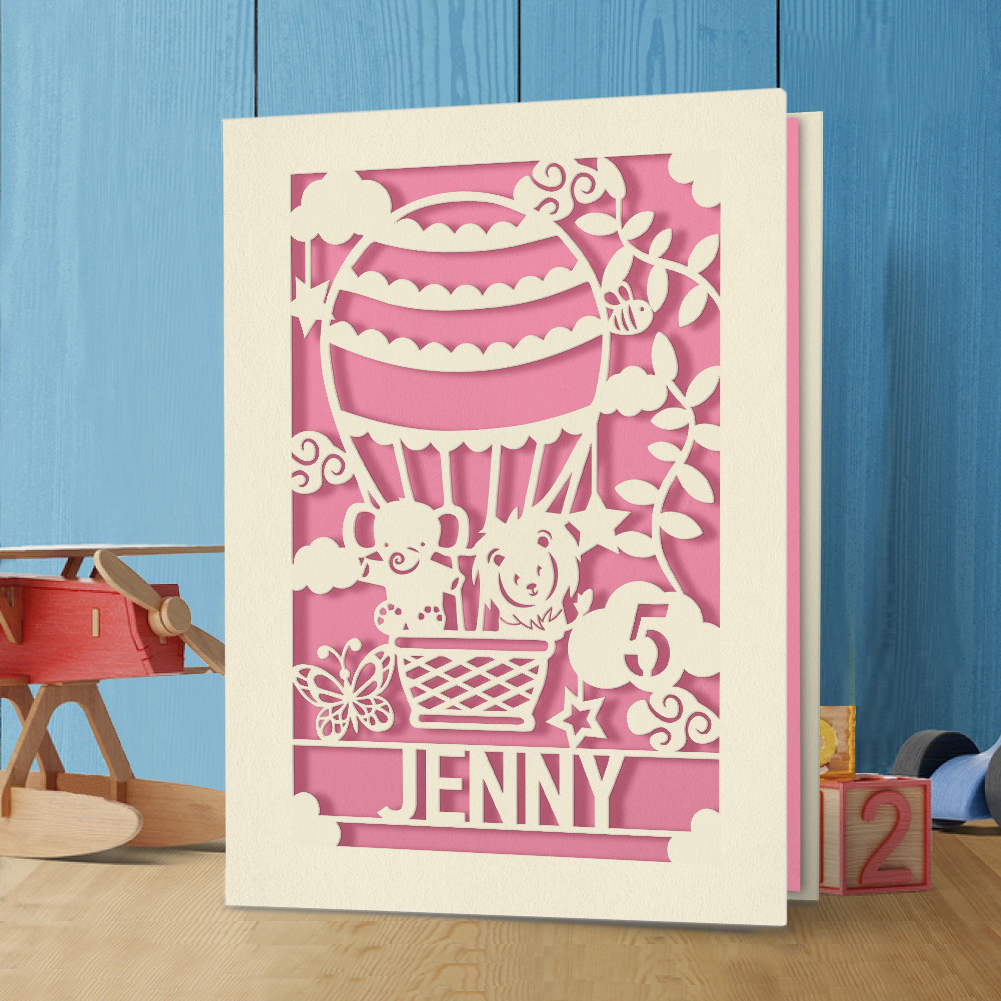 Personalised Happy Birthday Card Laser Paper Cut Greeting - Etsy UK